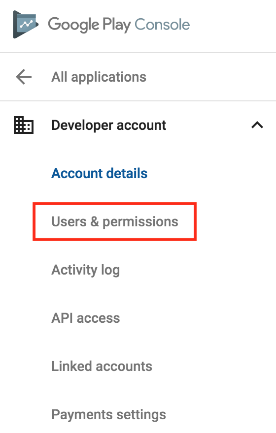Add IXN to Your Google Play Developer Account